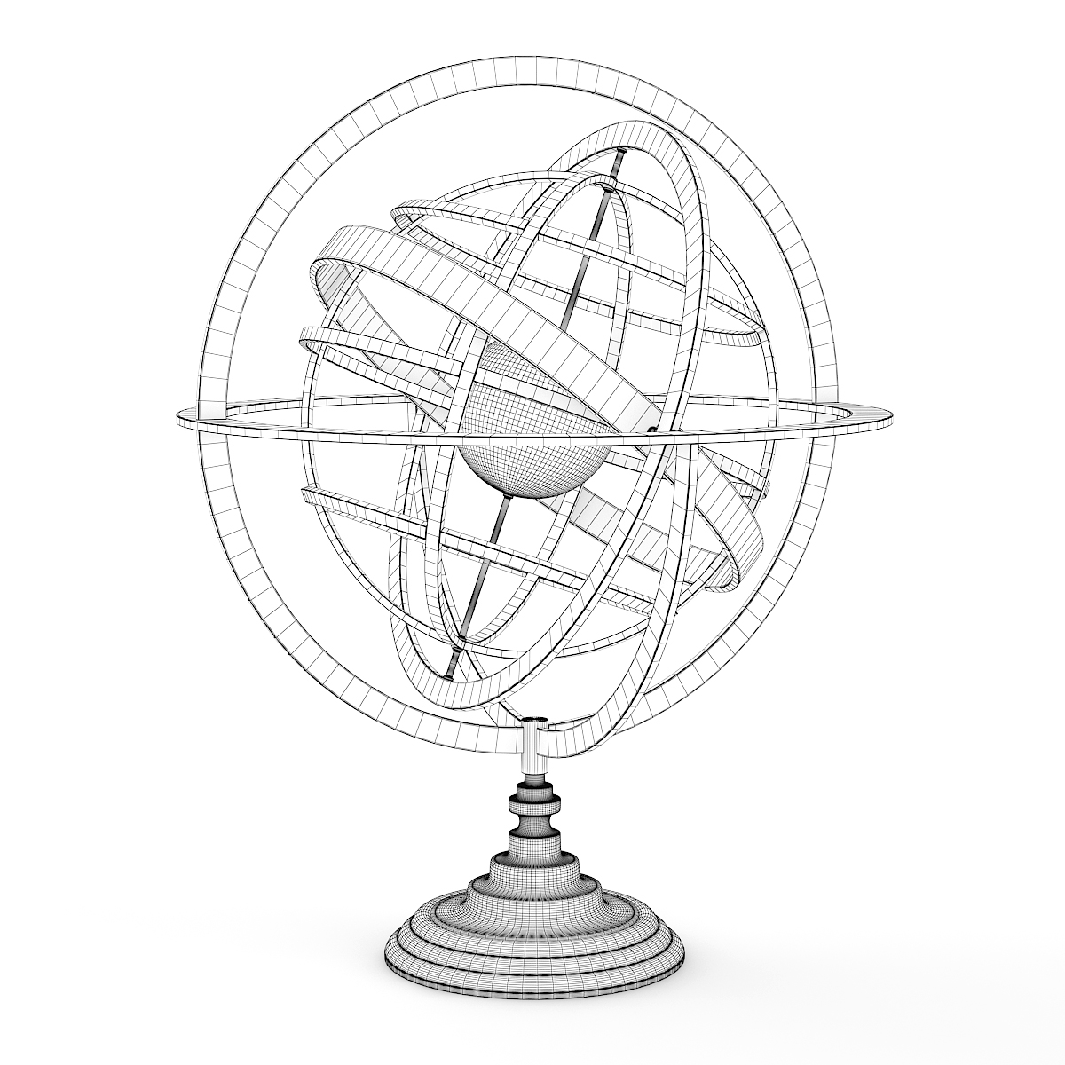 3d armillary sphere