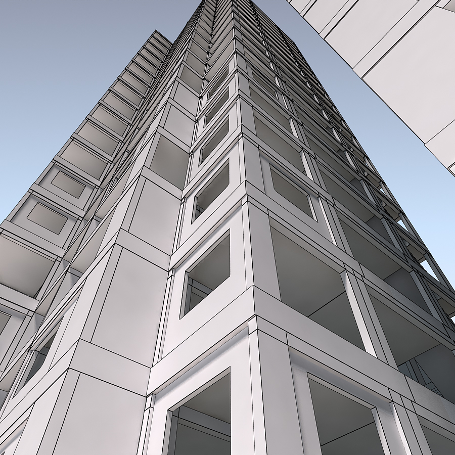 building construction 3d model