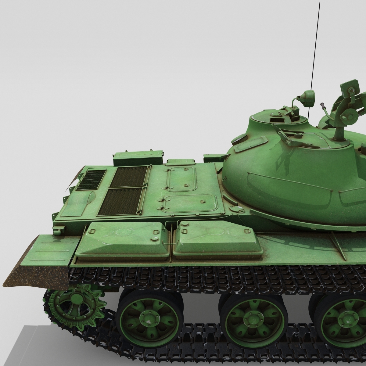 3d model t-62 soviet main battle tank