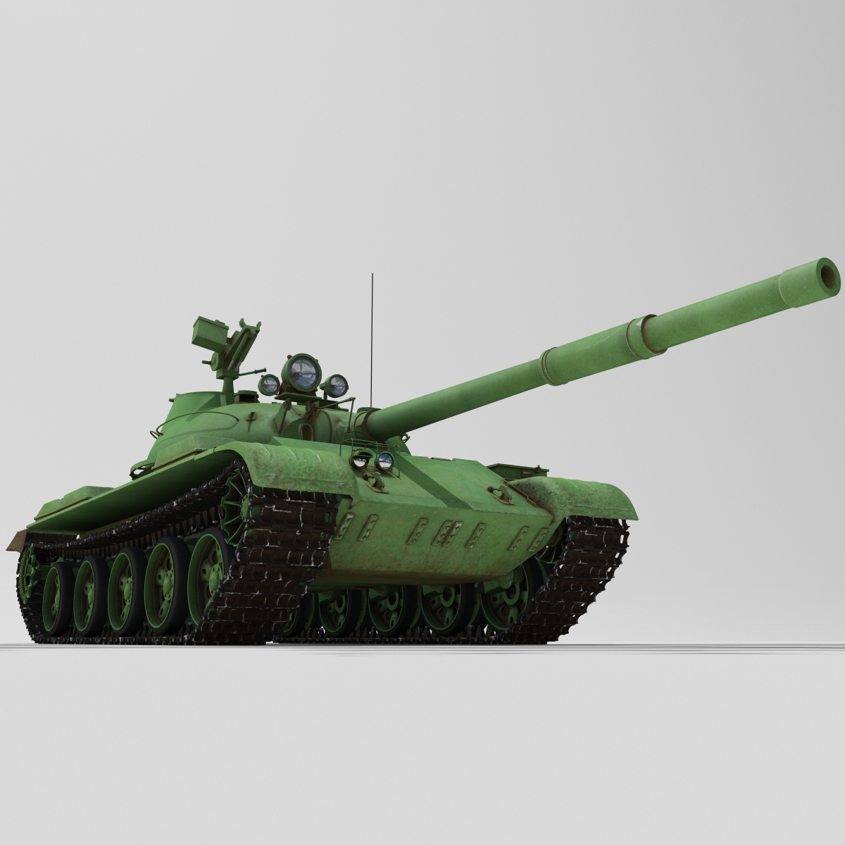 3d model t-62 soviet main battle tank