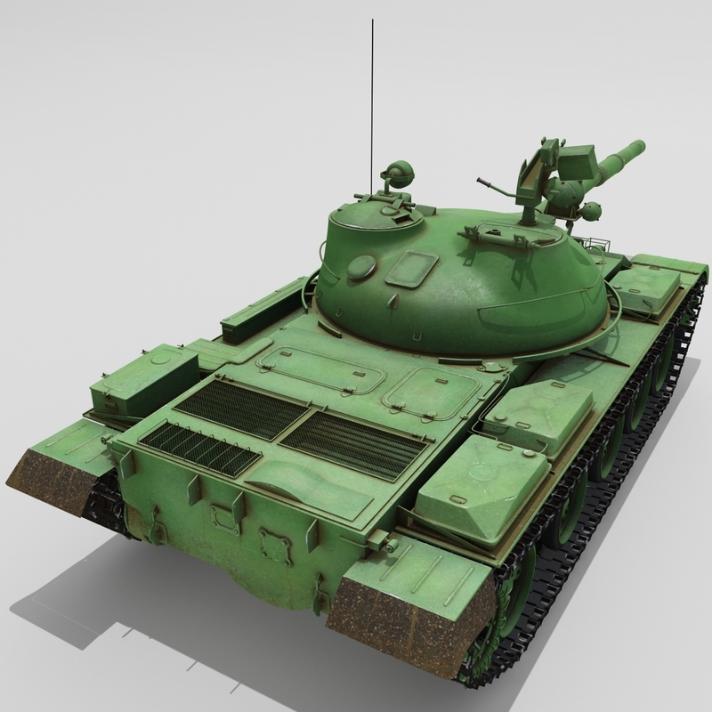 3d model t-62 soviet main battle tank
