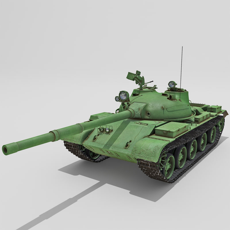 3d model t-62 soviet main battle tank
