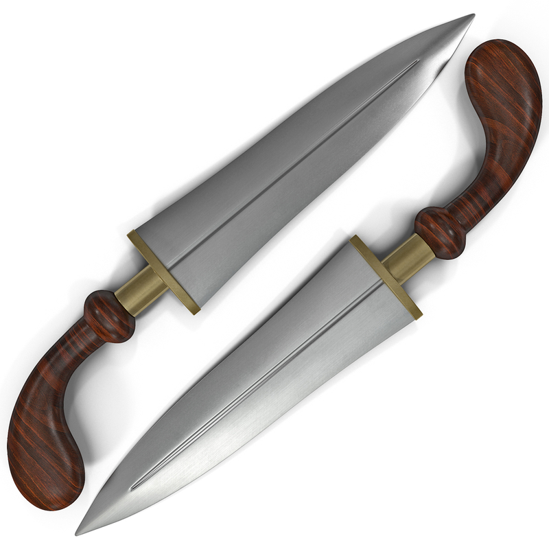 3d tausug dagger model