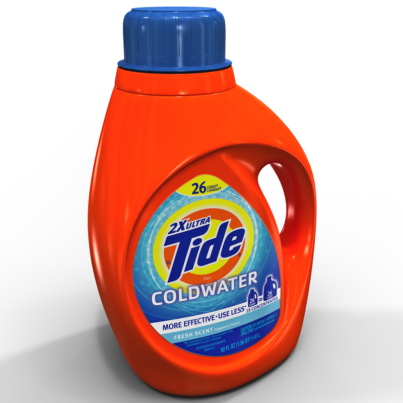 3ds tide laundry detergent bottle