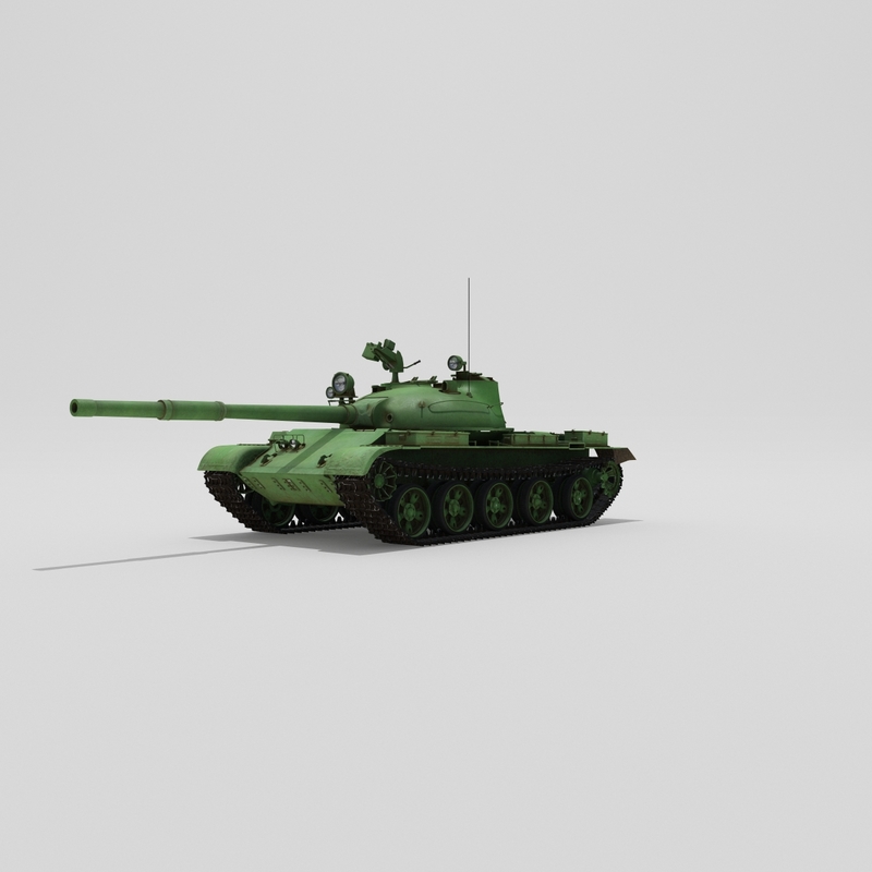 3d model t-62 soviet main battle tank