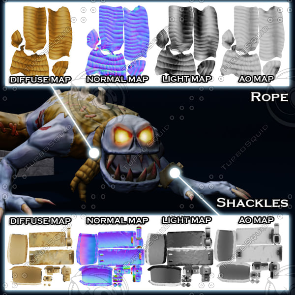 ghoul zombie grave 3d model