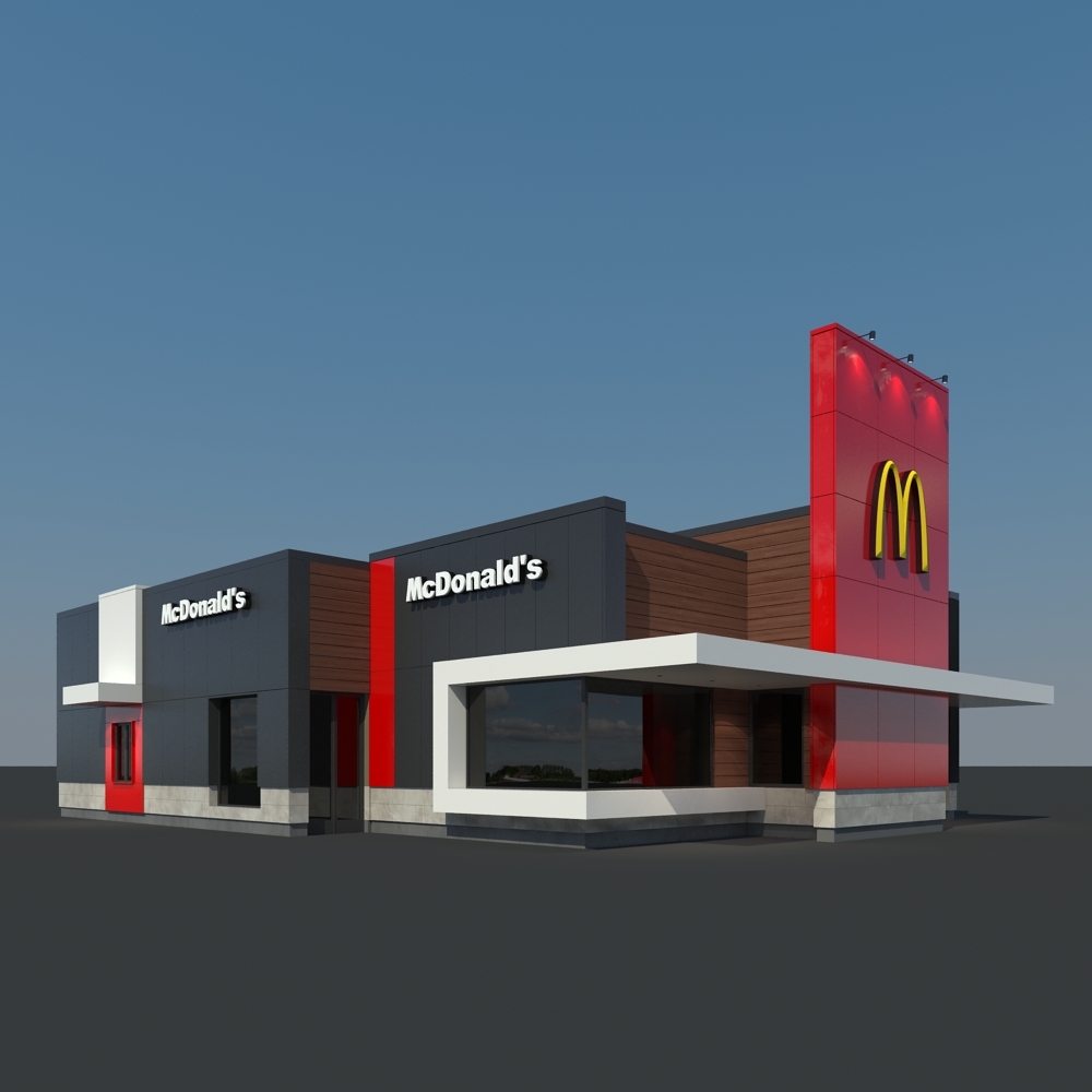 mcdonalds restaurant 3d model