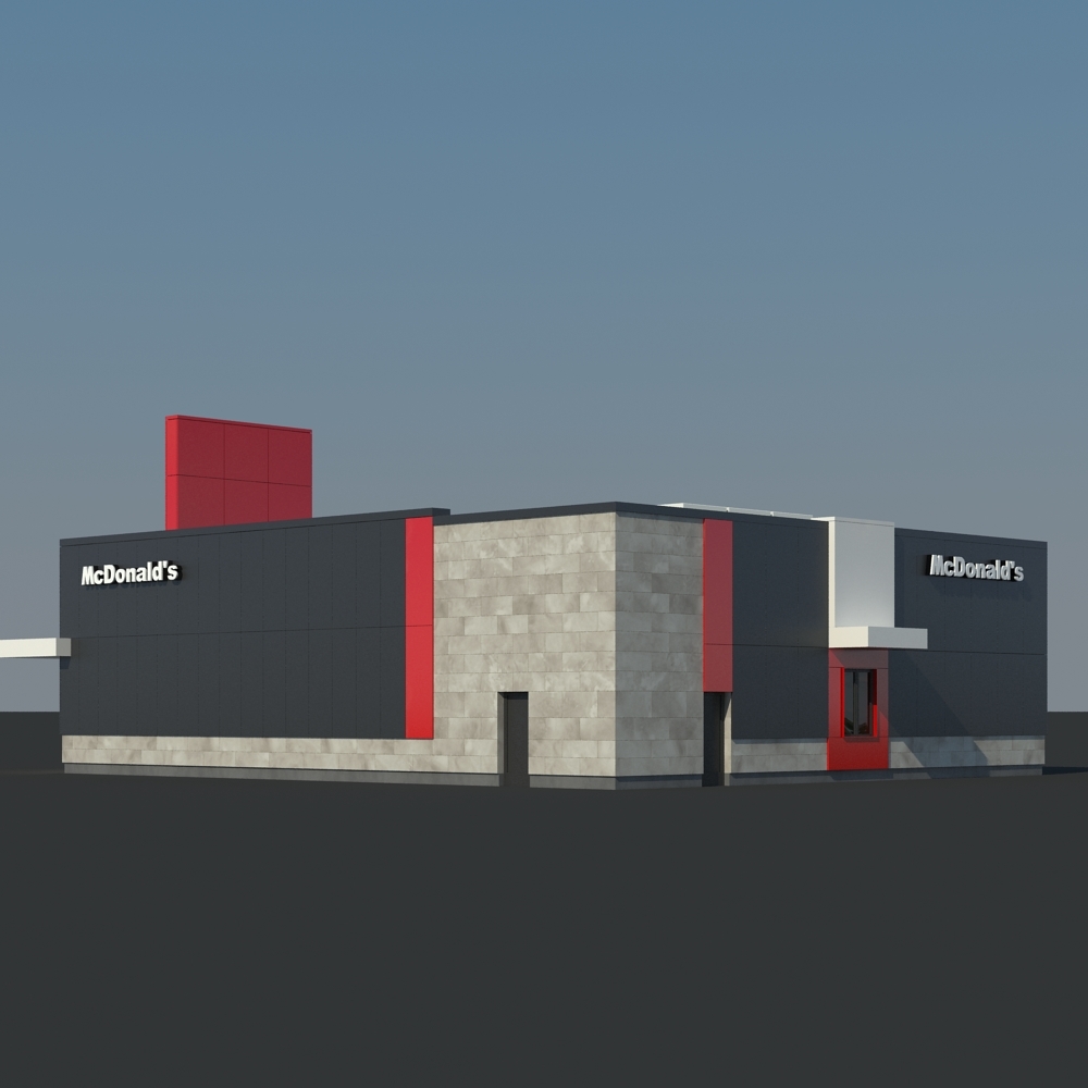 mcdonalds restaurant 3d model