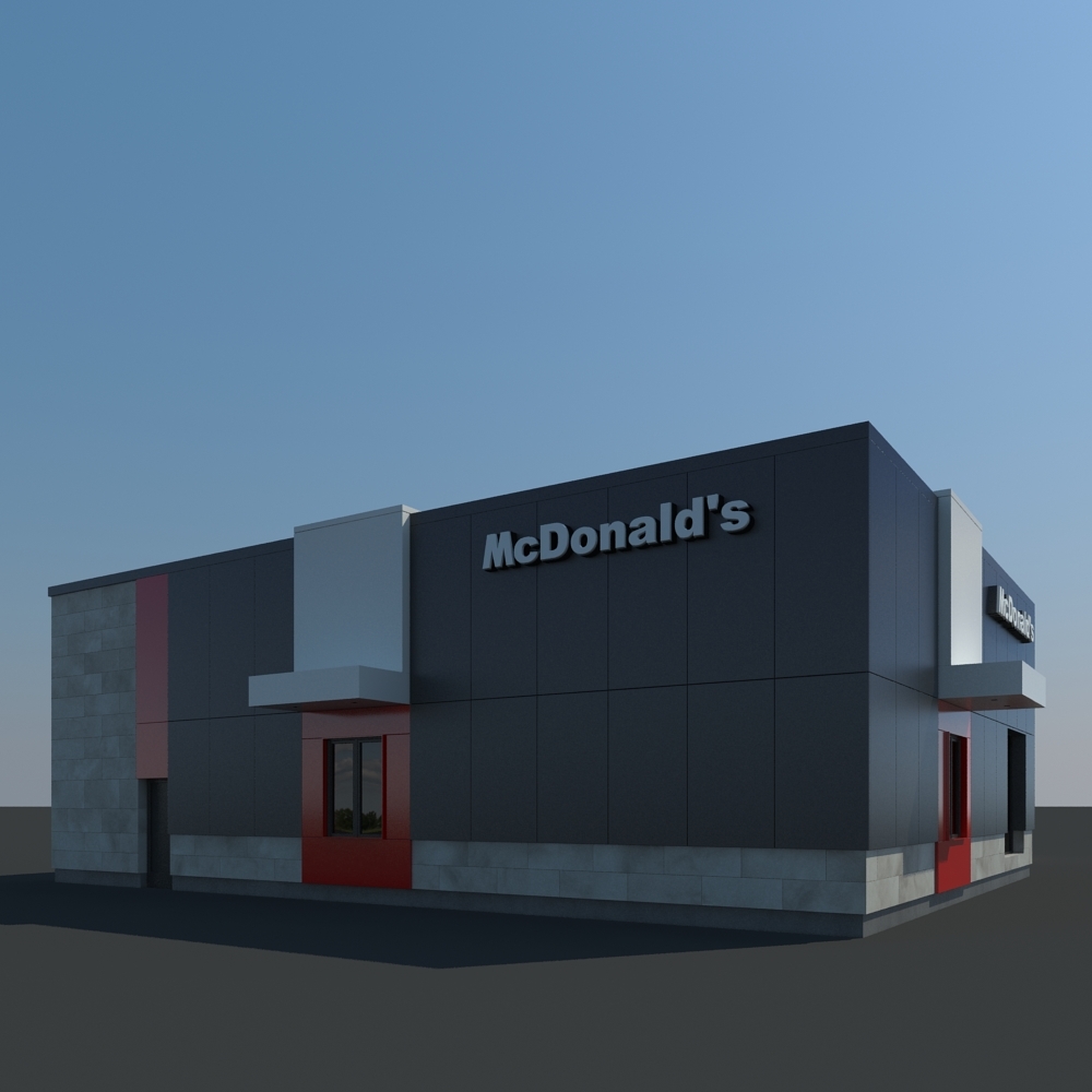 mcdonalds restaurant 3d model