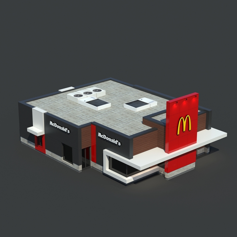 mcdonalds restaurant 3d model