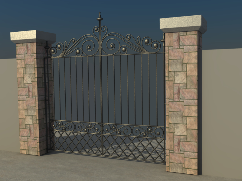 3d model house gate vol1