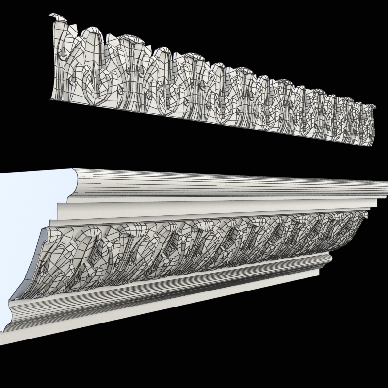 cornice moulding 3d obj