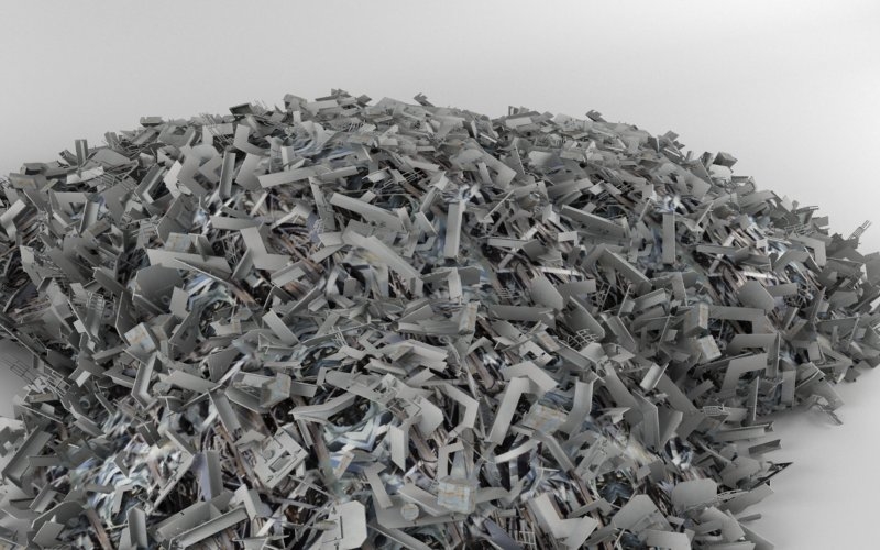 3d model pile scrap