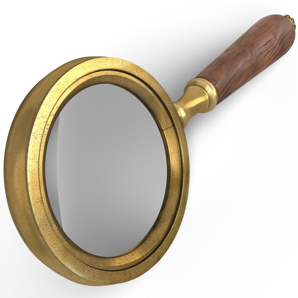 3d retro magnifying glass