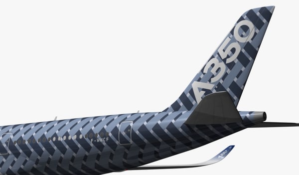 airbus a350 xwb carbon 3d max