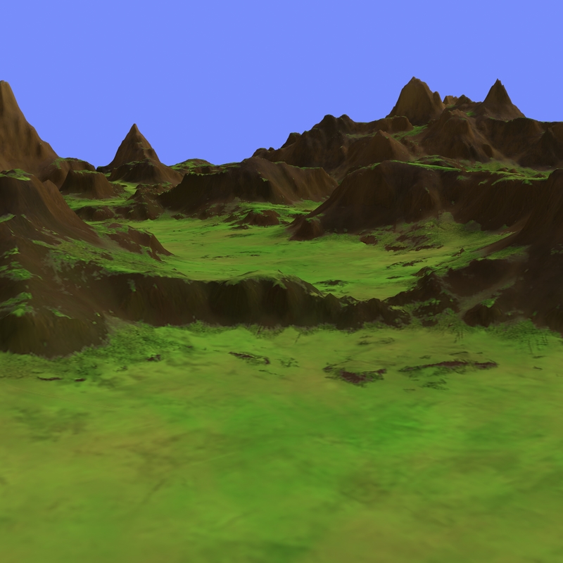 grassy terrain dm-02 3d model