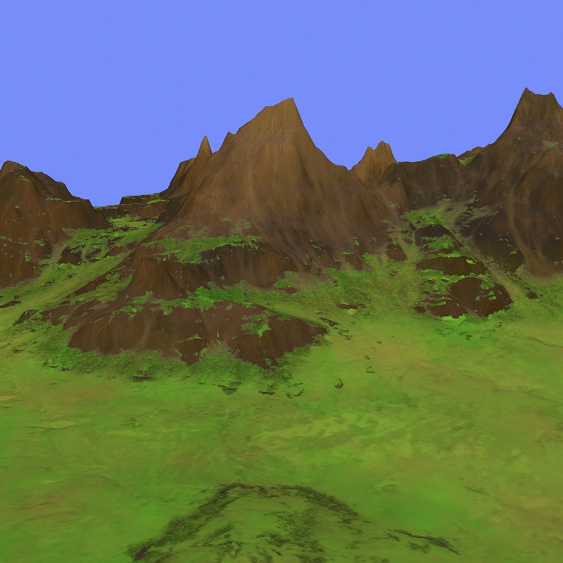 grassy terrain dm-02 3d model