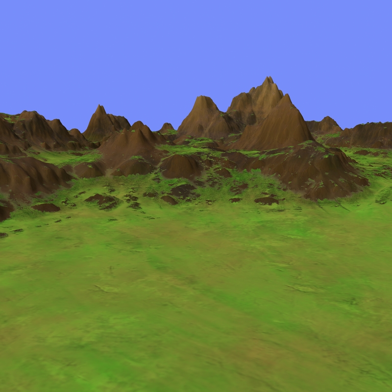 grassy terrain dm-02 3d model