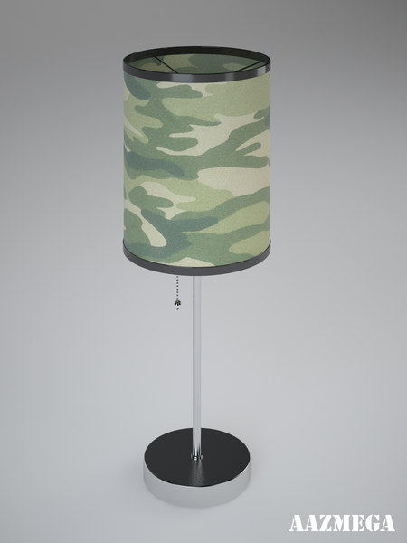 3d model military lamp