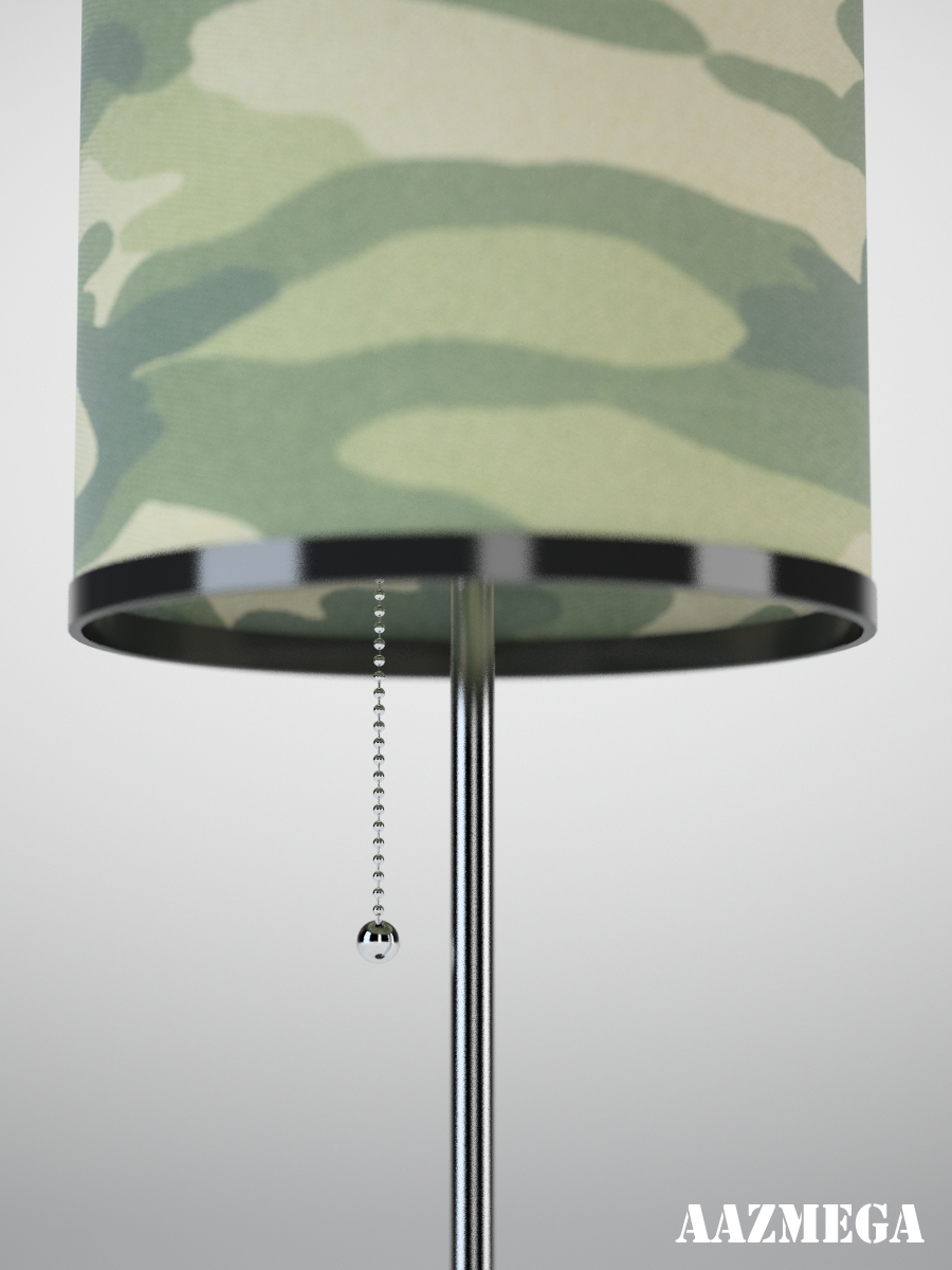 3d model military lamp