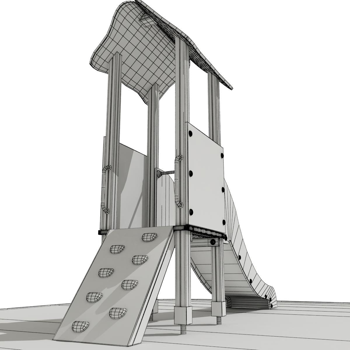 playground slide 3d model