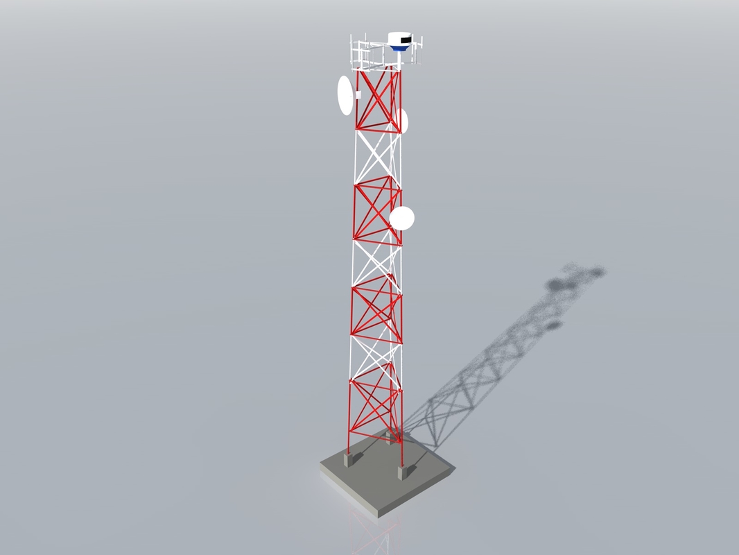 3d model radio tower