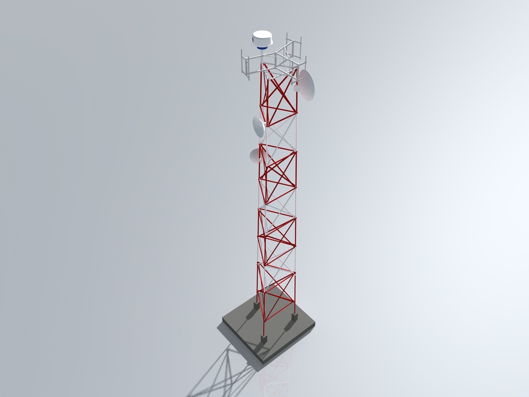 3d model radio tower