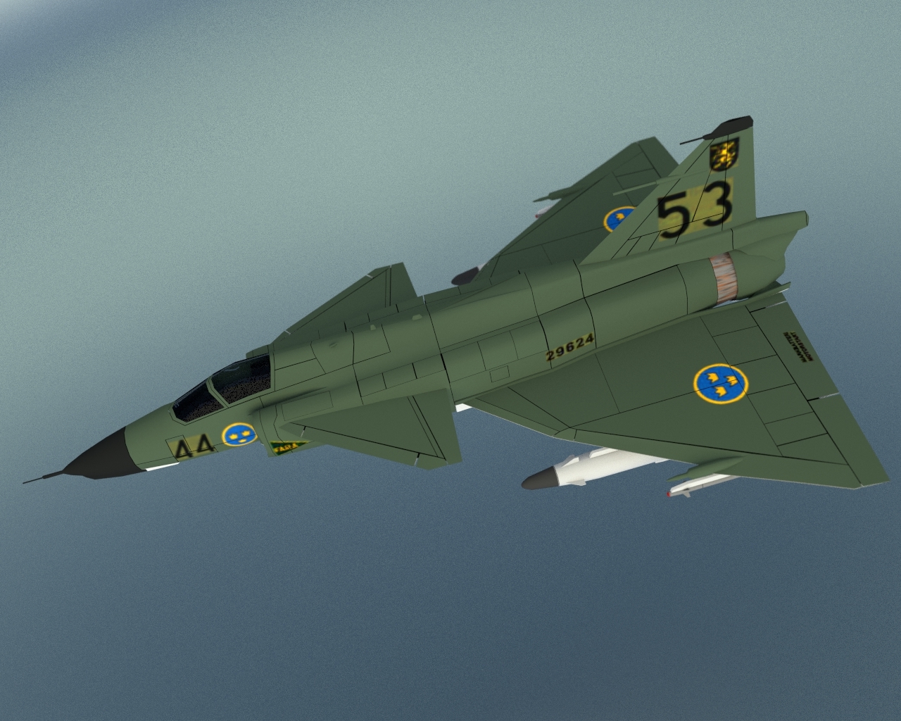 saab viggen 3ds