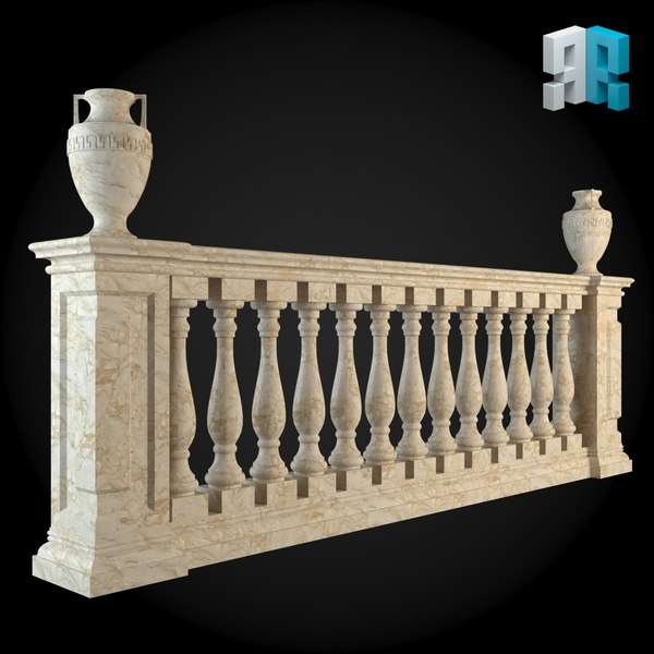 Balustrade 3D Models for Download | TurboSquid