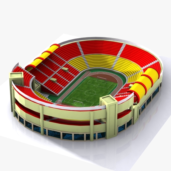 3d cartoon stadium toon
