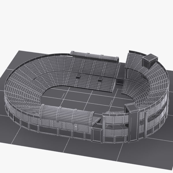 3d cartoon stadium toon
