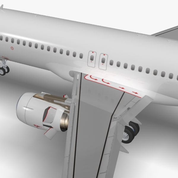 sharkleted airbus a320neo 3d 3ds