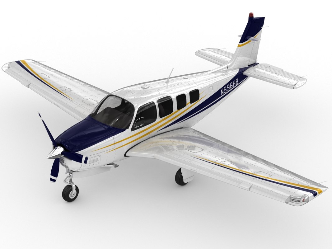 3ds max beechcraft bonanza beech