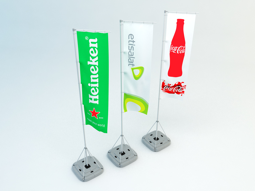 3d max event flag banner