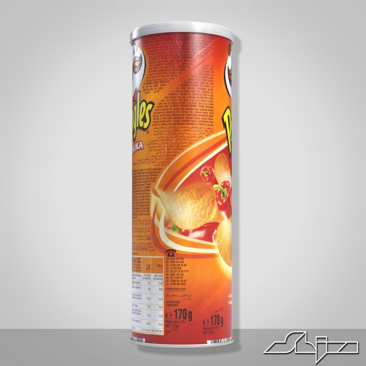 modelo 3d Pringles Chips 3 Pimentón - TurboSquid 782909
