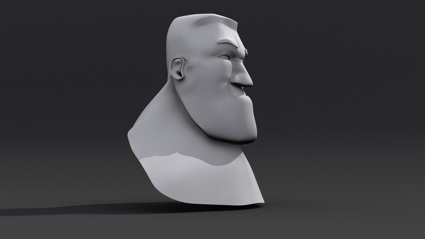 maya cartoon head
