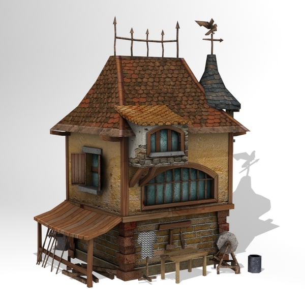 medieval building 3d model