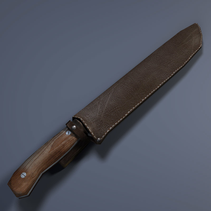 3d model machete