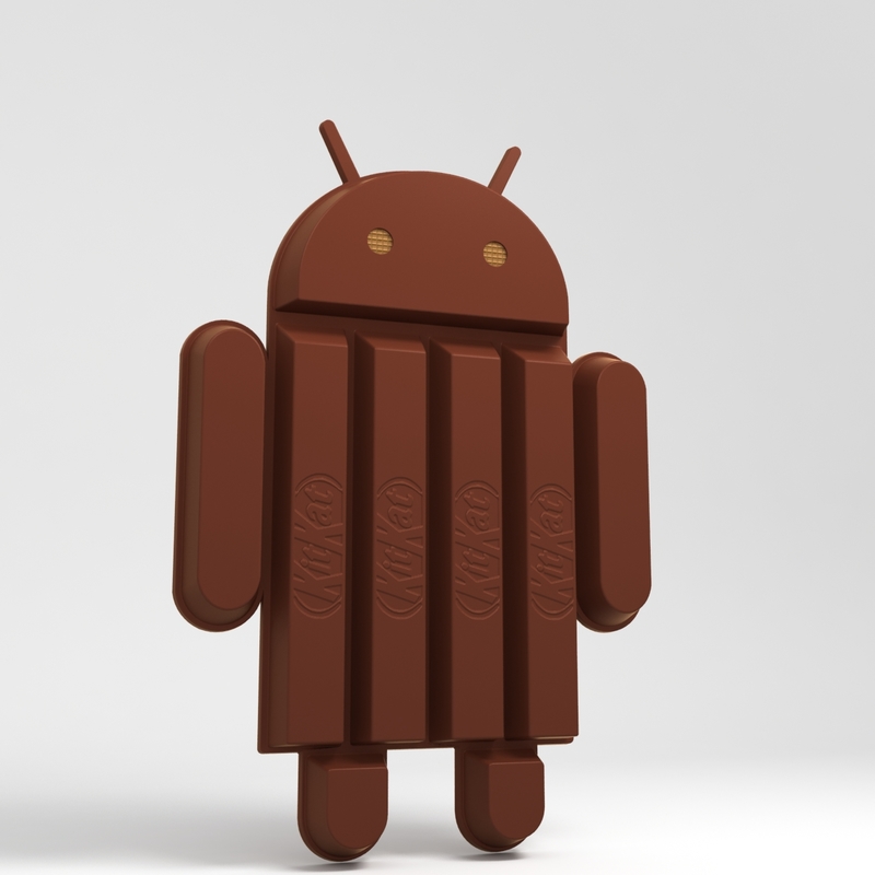 3d android kitkat kit kat model
