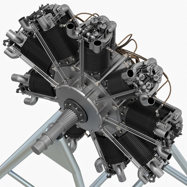 3d bristol jupiter engine model