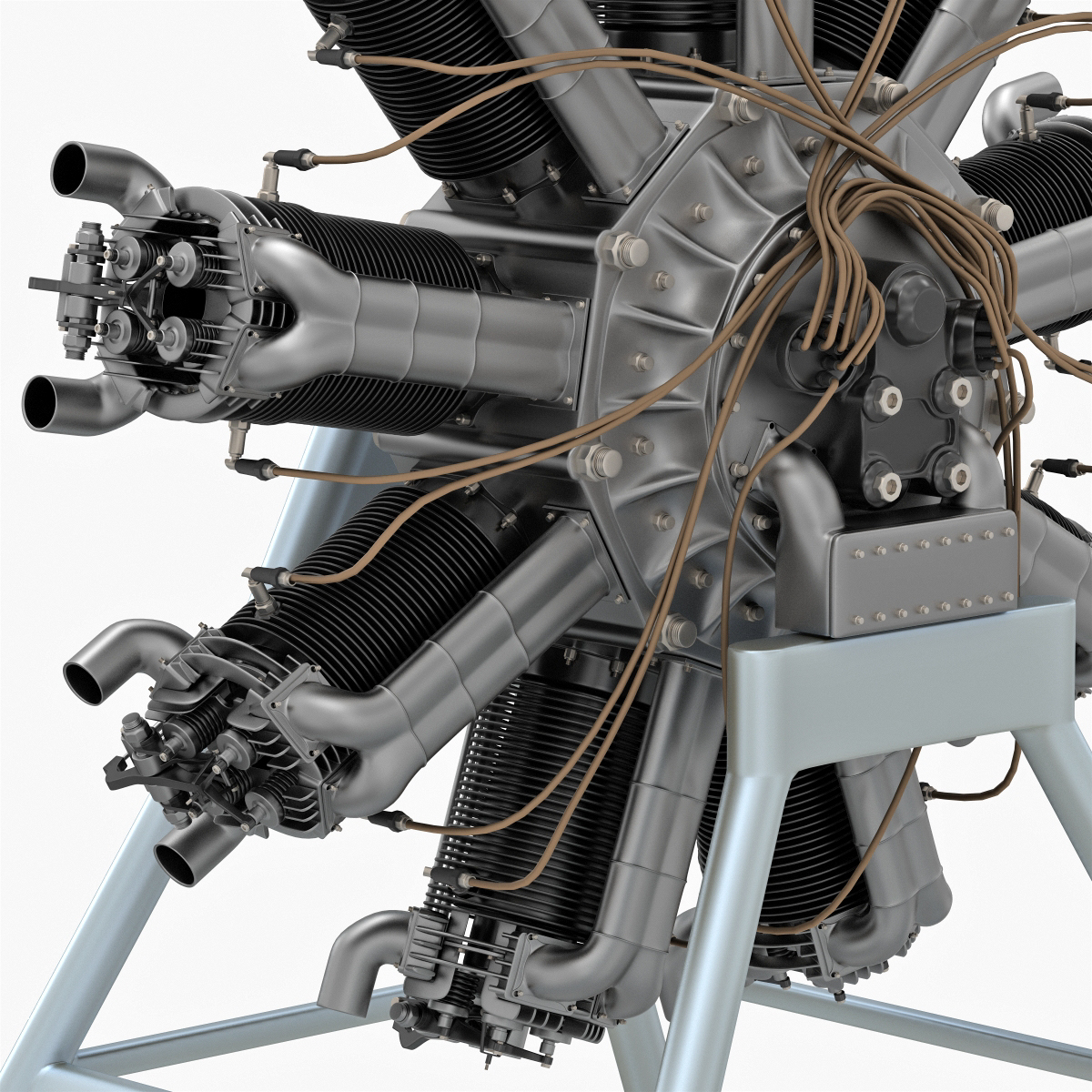 3d bristol jupiter engine model