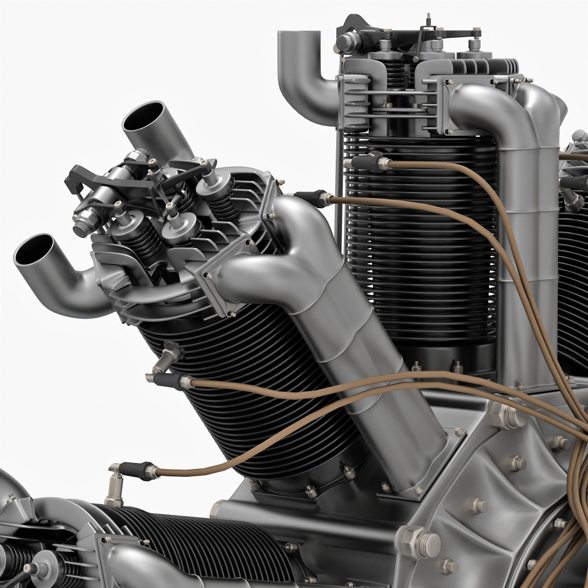 3d bristol jupiter engine model