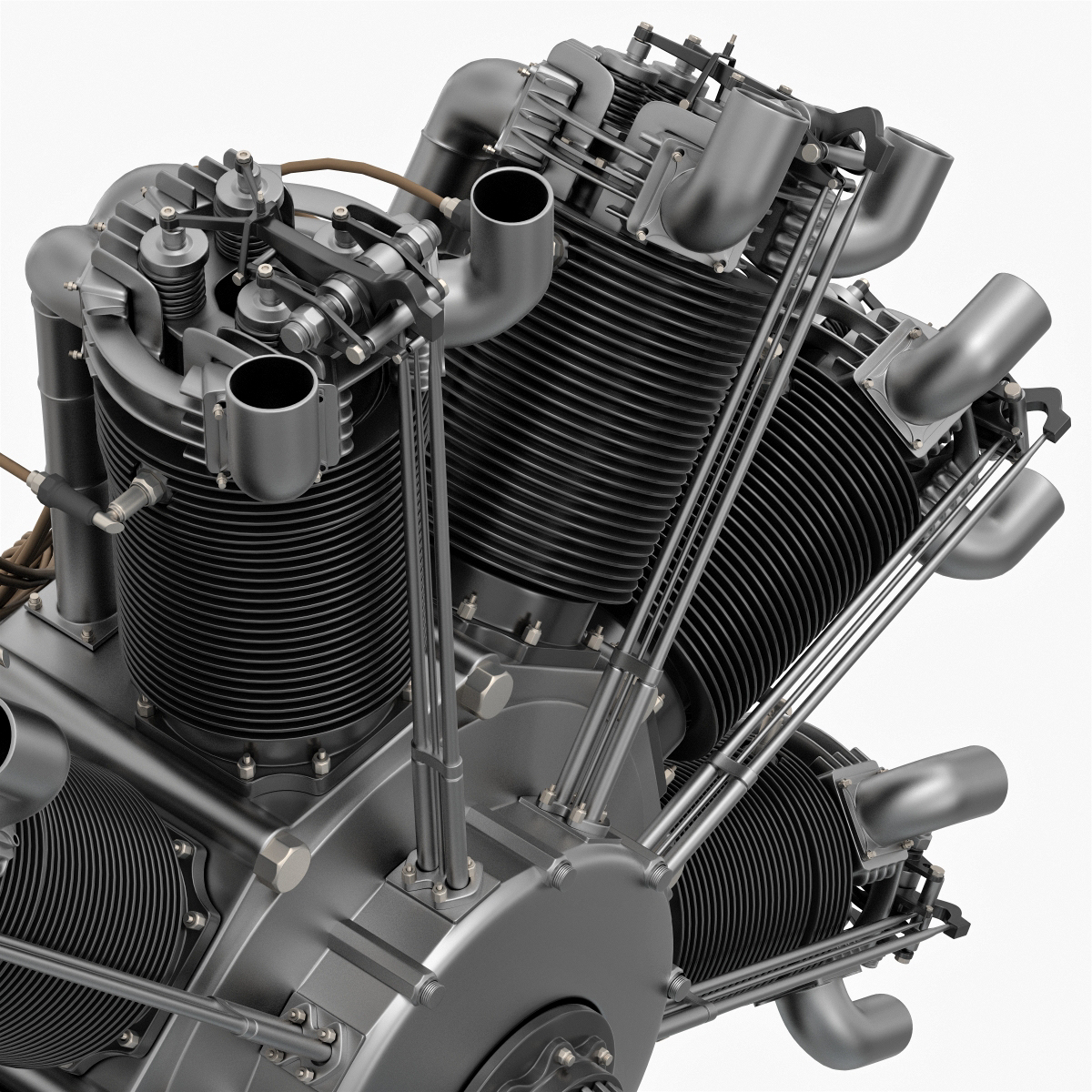 3d bristol jupiter engine model