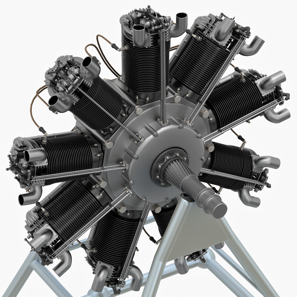 3d bristol jupiter engine model