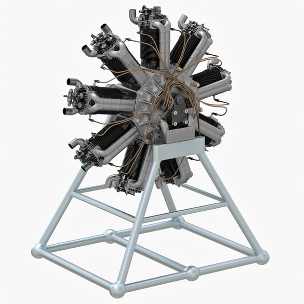 3d bristol jupiter engine model