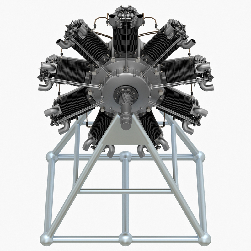 3d bristol jupiter engine model