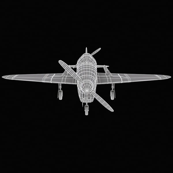 3d world war ii aircraft model
