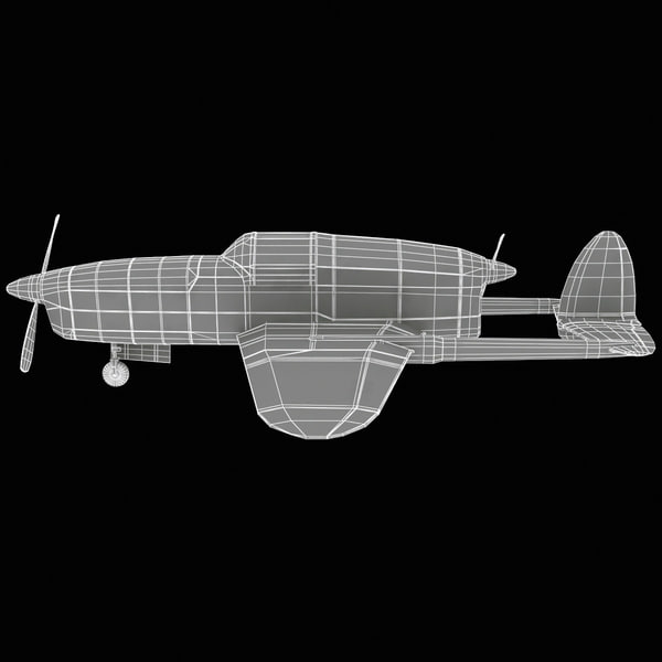 3d world war ii aircraft model