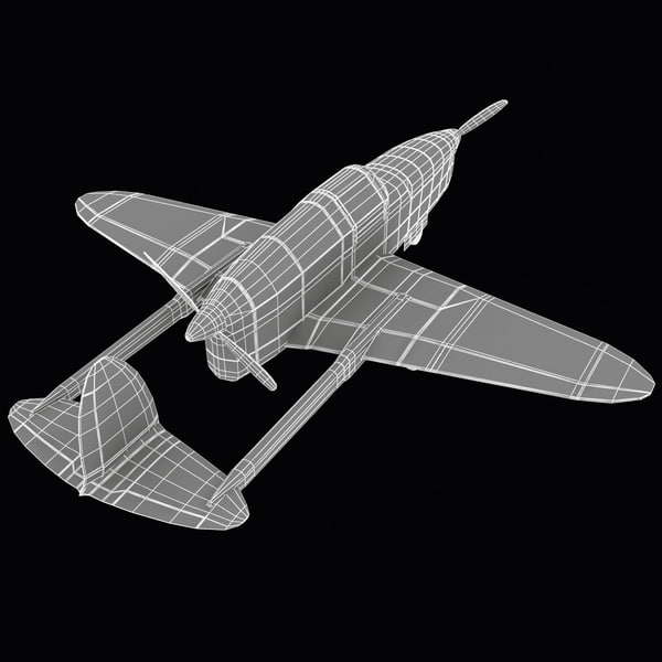 3d world war ii aircraft model