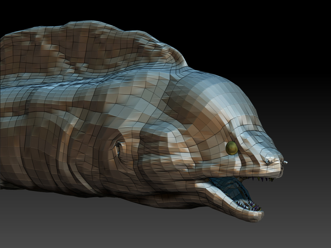 moray eel 3d model